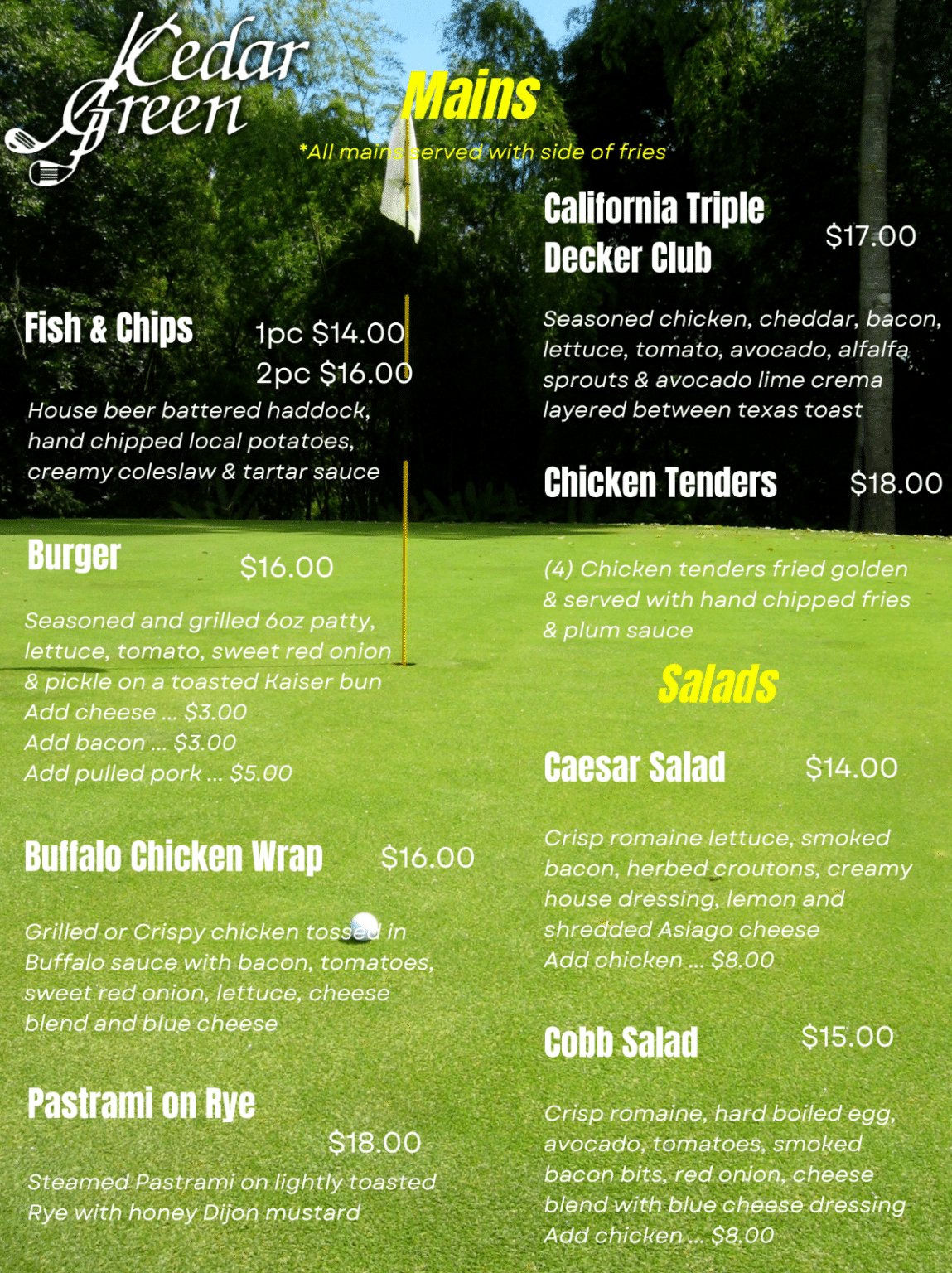 Cedar Green Clubhouse - The Golf Sudbury Family of Courses